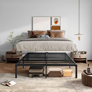 Kilyssa 14 Inch King Bed Frame, Metal Platform Bed Frames Heavy Duty 3500lbs Steel Slats Support Mattress Foundation Noise Free No Box Spring Needed, King Size