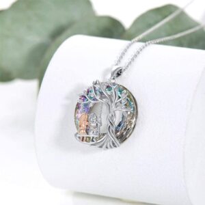 JEWENICE Sister Bestfriend Girlfriends Necklace Tree of Life with Shining Crystal Sweet Female Friendship Jewelry Gift