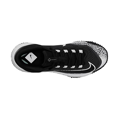 Nike Women's Alpha Huarache Elite 4 Fastpitch Turf Shoes Black | White Size 9.5 Medium