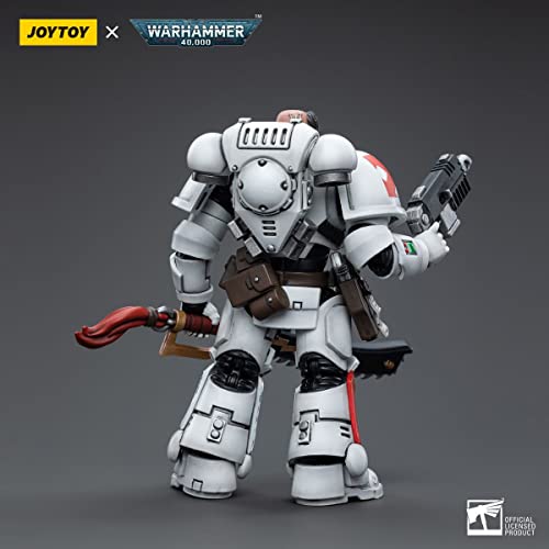 JoyToy 1/18 Warhammer 40,000 White Scars Squad Assault lntercesso Ba Tsendbaater Acton Figiure