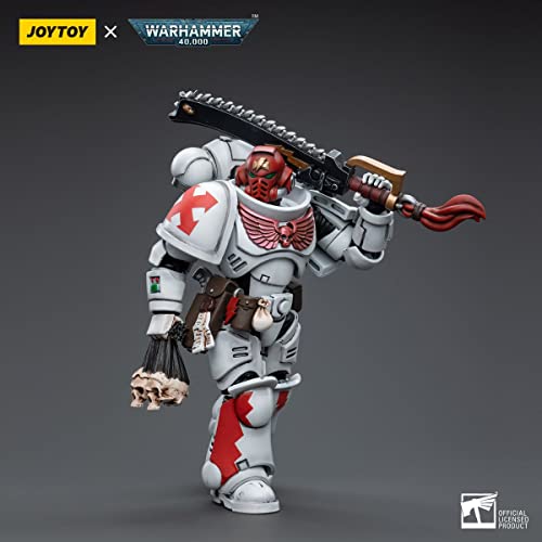 JoyToy 1/18 Warhammer 40,000 White Scars Squad Assault lntercesso Ba Tsendbaater Acton Figiure