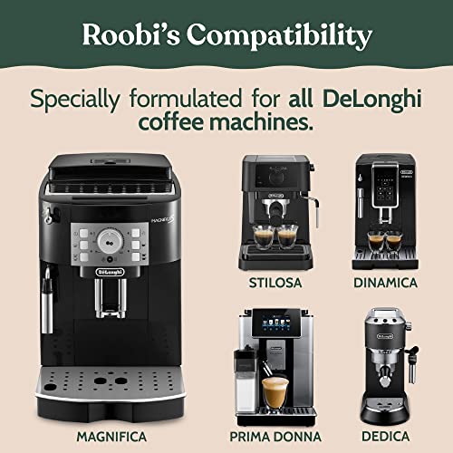 DeLonghi Compatible Descaling Solution. Clean & Descale your DeLonghi Coffee Maker. 4 Uses, Single Bottle. Eco-Friendly Maintenance Kit.