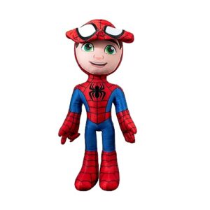 Spidey and His Amazing Friends Marvel’s Feature Plush Spidey Secret Hero Reveal - 16” Plush with Sounds - Toys for Kids Ages 3 + - Superhero Toys for Kids 3 and Up