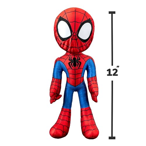 Spidey and His Amazing Friends Marvel’s Feature Plush Spidey Secret Hero Reveal - 16” Plush with Sounds - Toys for Kids Ages 3 + - Superhero Toys for Kids 3 and Up