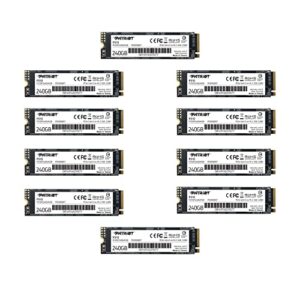 Patriot P310 240GB Internal SSD - NVMe PCIe M.2 Gen3 x 4 - Low-Power Consumption Solid State Drive 10 Pack, Lot of 10 - P310P240GM2810