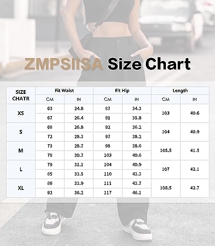 ZMPSIISA Women High Waisted Cargo Pants Wide Leg Casual Pants 6 Pockets Combat Military Trousers(Green,Medium)