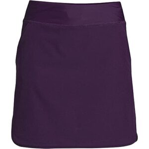 lands' end womens comfort waist swim skirt swim bottoms skort blackberry regular 14