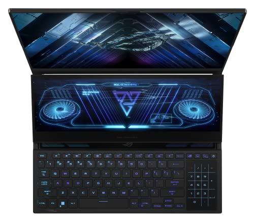 ASUS ROG Zephyrus Duo 16 (2022) Gaming Laptop, 16” Mini LED 240Hz/3ms, QHD 16:10 Display, 100% DCI-P3, NVIDIA GeForce RTX 4080, AMD Ryzen 9 7945HX, 32GB DDR5, 1TB SSD, Windows 11 Pro, GX650PZ-XS96