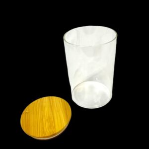 Bambusa Glass Kitchen Canister w/Bamboo Lid