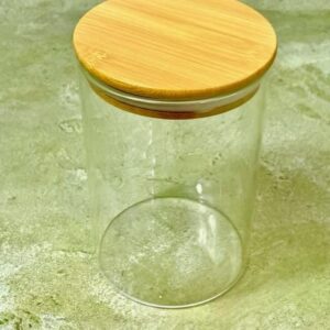 Bambusa Glass Kitchen Canister w/Bamboo Lid