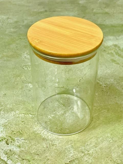 Bambusa Glass Kitchen Canister w/Bamboo Lid