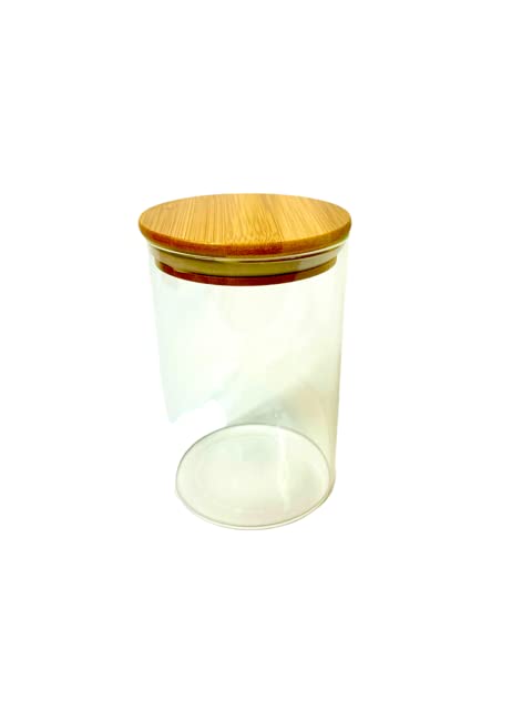 Bambusa Glass Kitchen Canister w/Bamboo Lid