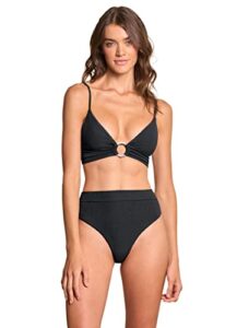 maaji women's standard long line triangle, black