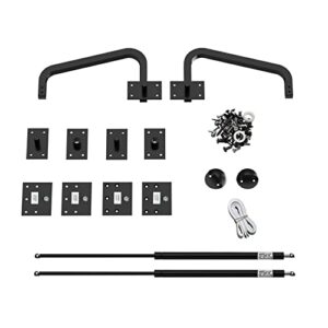 roomtec queen murphy bed hardware kit,vertical,alloy steel, black