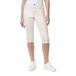 bandolino women's mandie high rise 17" skimmer short, mary's rose-snap hem