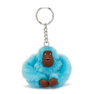 kipling sven small monkey keychain sea blue