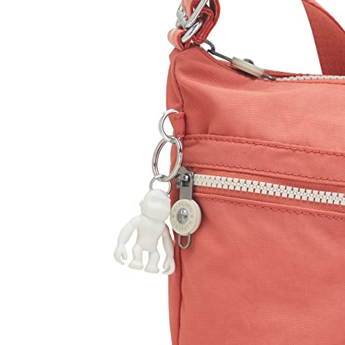 Kipling Women’s Izellah Crossbody, Super Light Everyday Purse, Nylon Shoulder Bag, Vintage Pink