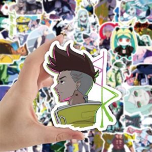 50Pcs Cyberpunk: Edgerunners Stickers Cool Manga Decal Stickers for Laptop Cellphone Water Bottle Skateboard Luggage Car Bumper (Edge Runner)