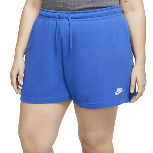 Nike Women's Sportswear Club Fleece Shorts (as1, Alpha, 3X, Plus, Regular, Game Royal)