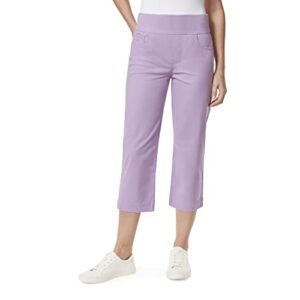 gloria vanderbilt women's amanda pull on capri, sweet violet