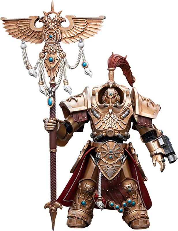 JoyToy 1/18 Warhammer 40,000 Action Figure Adeptus Custodes Allarus Terminator Armour Phelam Tolguror Model(5.5 Inch)