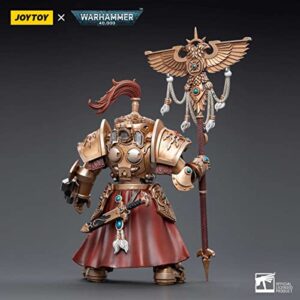 JoyToy 1/18 Warhammer 40,000 Action Figure Adeptus Custodes Allarus Terminator Armour Phelam Tolguror Model(5.5 Inch)