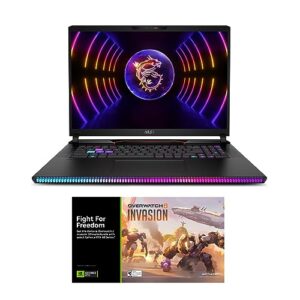 excaliberpc 2023 msi raider ge78 hx 13vh-080us (i9-13980hx, 64gb ram, 2tb nvme ssd, rtx 4080 12gb, 17" qhd+ 240hz, windows 11 pro) gaming laptop