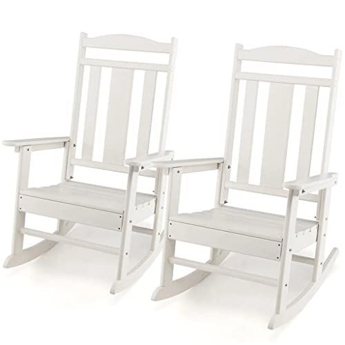 PDGJG 2 Piece Patio Rocker Rocker High Back