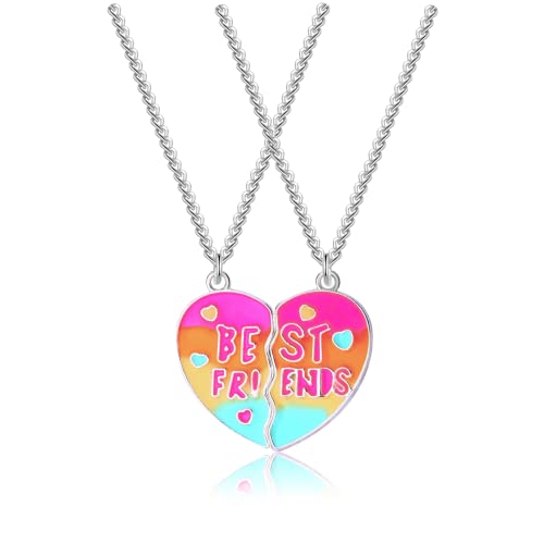 Angel's Draw Home Best Friend Necklace Gifts Magnetic Matching BFF Necklace for 2 Girls Friendship Gift for Sister Friends Birthday Gifts (Best Friend)