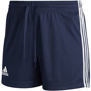 adidas sideline 21 womens knit training shorts l team navy blue-white