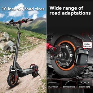 Electric Scooter for Adults, Electric Scooter with Seat, 10" Pneumatic Tires, 28 Mph Max Speed & 31 Miles Max Range(iE-M4PROS)