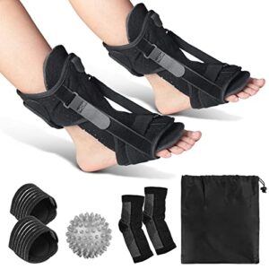 vsehipl plantar fasciitis night splint,2 pack 2023 new upgraded night splint adjustable elastic dorsal for women & men,plantar fasciitis relief brace for achilles tendonitis and foot drops