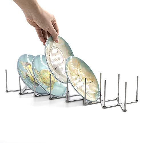 Dish Drying Rack Dish Drainer Dish Rack On Counter with Utensil Silverware Storage Holder, Rustproof Stainless Steel