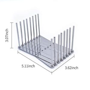 Dish Drying Rack Dish Drainer Dish Rack On Counter with Utensil Silverware Storage Holder, Rustproof Stainless Steel