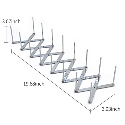 Dish Drying Rack Dish Drainer Dish Rack On Counter with Utensil Silverware Storage Holder, Rustproof Stainless Steel