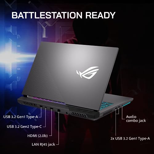 ASUS ROG Strix G15 Gaming Laptop, 15.6" FHD 144Hz Display, AMD Ryzen 7-4800H, 64GB RAM, 2TB PCIe SSD, RGB Backlit Keyboard, GeForce RTX 3060 6G, Wi-Fi 6, Win 11 Pro, Gray, 32GB USB Card