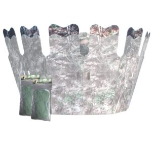 summit outdoor ghostblind® phantom™ bundle, 6-panel mirror hunting blind, ground hunting blind with height extenders