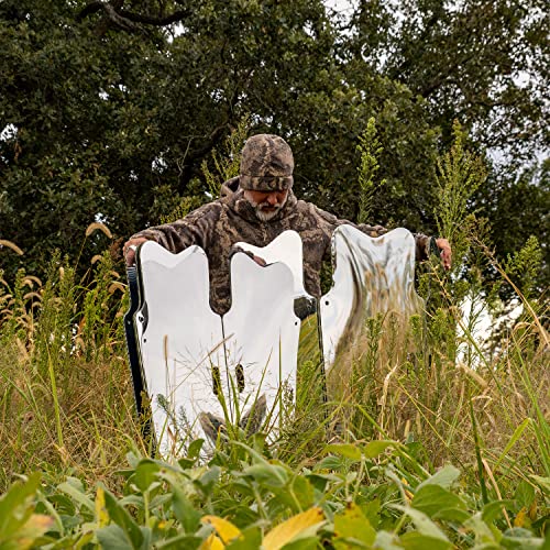 Summit Outdoor GhostBlind® Phantom™ Bundle, 6-Panel Mirror Hunting Blind, Ground Hunting Blind with Height Extenders