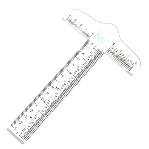 6 Inches Clear Acrylic T-Square Ruler, T Square Ruler, Drafting Tools, Drafting T Square, T Ruler Transparent for Crafting and Drafting