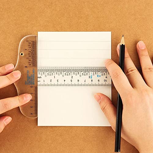 6 Inches Clear Acrylic T-Square Ruler, T Square Ruler, Drafting Tools, Drafting T Square, T Ruler Transparent for Crafting and Drafting