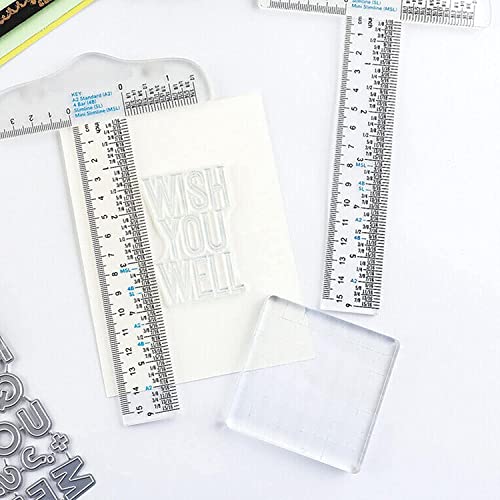 6 Inches Clear Acrylic T-Square Ruler, T Square Ruler, Drafting Tools, Drafting T Square, T Ruler Transparent for Crafting and Drafting