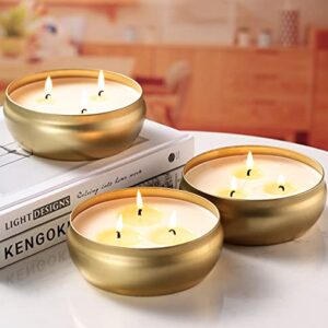 Tuyai Citronella Candles Outdoor and Indoor, 3-Wick Scented Candles Gift Set of 3 x 14 oz, Natural Soy Wax Candle…