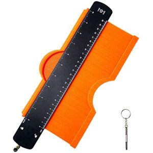 10 inch super gauge shape and outline tool, contour gauge profile tool with lock, measuring tools shape duplicator woodworking tools