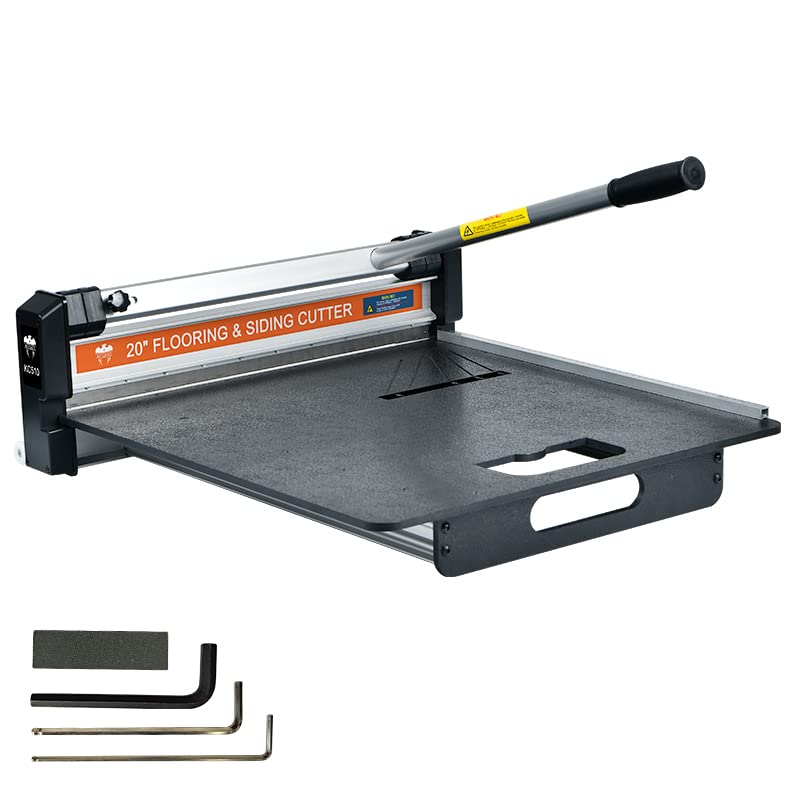 KS EAGLE Laminate Flooring Cutter 13", Cuts Vinyl Plank, Laminate, Engineered Hardwood, Siding, and More - Honing Stone Included (KC510)