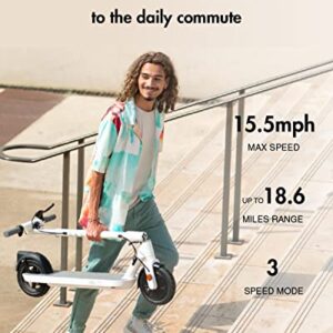 OKAI Neon Lite Electric Scooter - Up to 15.5 MPH, 18.6 Miles Long Range, E Scooter for Adults and Beginners, Lightweight Commuter Scooter with Ambient Light, UL Tested