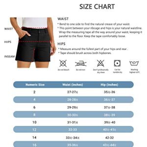 Willit Women's Golf Shorts Hiking Cargo Shorts Quick Dry Athletic Casual Summer Shorts with Pockets 5" Sage Green 6