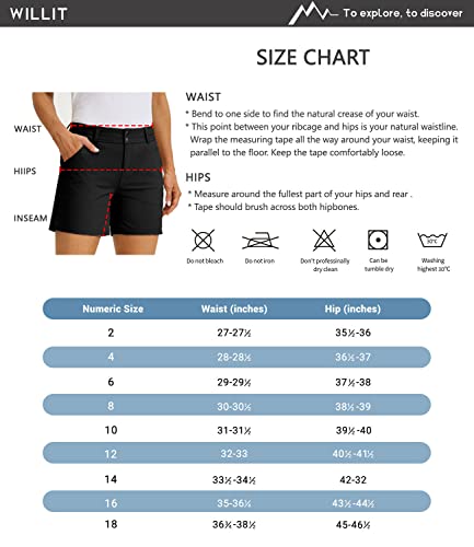 Willit Women's Golf Shorts Hiking Cargo Shorts Quick Dry Athletic Casual Summer Shorts with Pockets 5" Sage Green 6