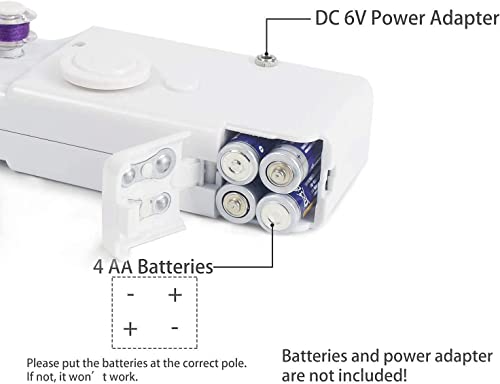 Portable Sewing Machine, Mini Sewing Professional Cordless Sewing Handheld Electric Household Tool - Quick Stitch Tool for Fabric, Clothing, or Kids Cloth Home Travel Use