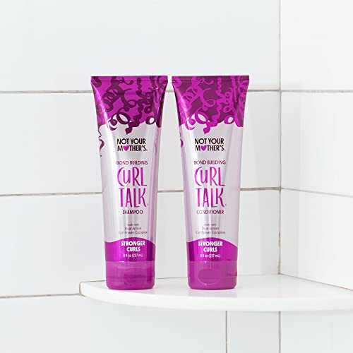 Not Your Mother's Curl Talk Bond Building Shampoo and Conditioner (2-Pack) - 8 fl oz - Strengthening Shampoo and Conditioner Set for Curly Hair