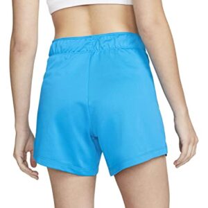 Nike Women's Dri-FIT Attack Training Shorts (as1, Alpha, l, Regular, Regular, Laser Blue/White)